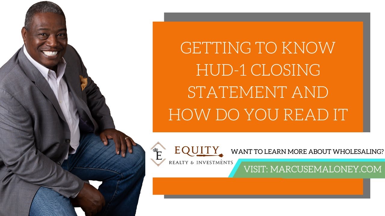 Wholesalers: To Know HUD-1 Closing Statement and How Do You Read it ...
