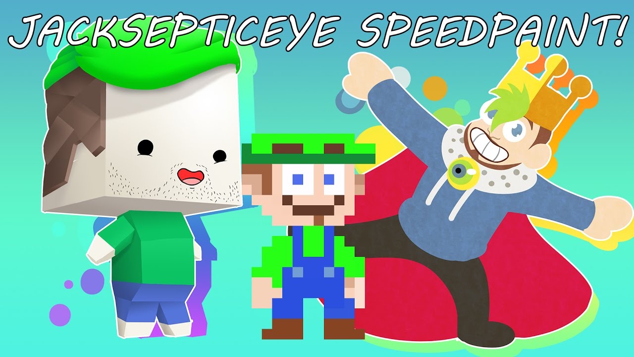 SPEEDPAINT - Pixlpit, GrittySugar and Mario!Jacksepticeye - YouTube