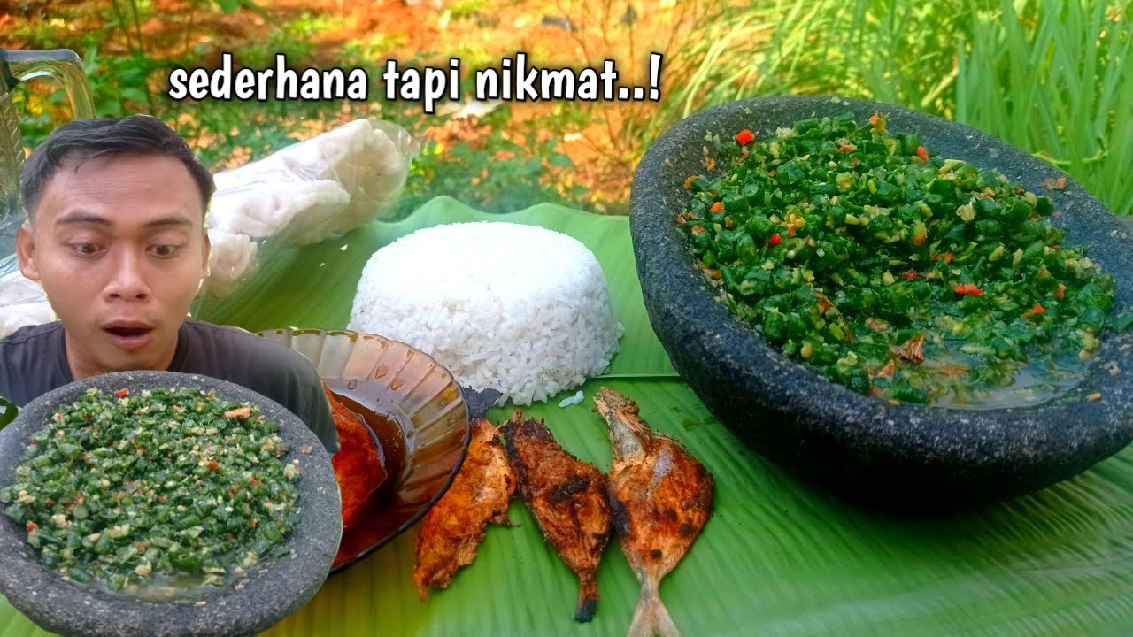 Mukbang Sambal Mencok+Ikan Selar Garang Genteng+Semur tahu|||Biarpun ...