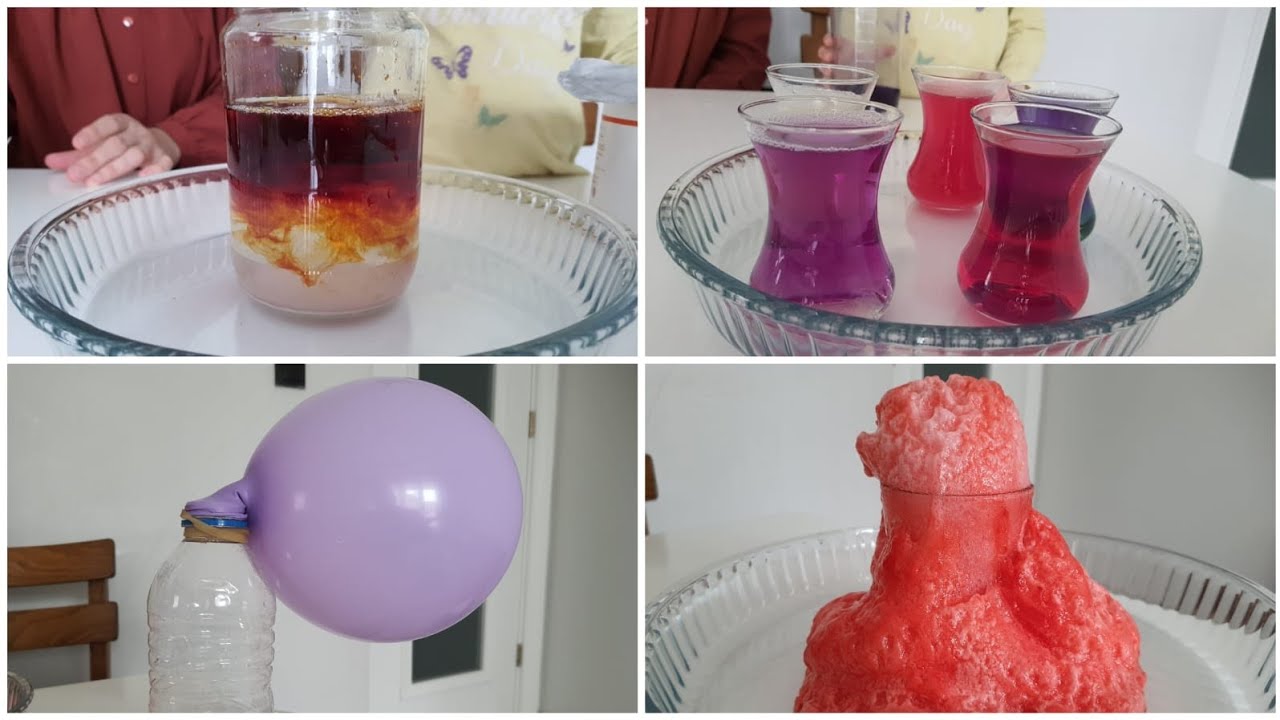 Çocuklarla yapılabilecek 4 deney 🧪 Evde eğlenceli vakit geçirmek ...