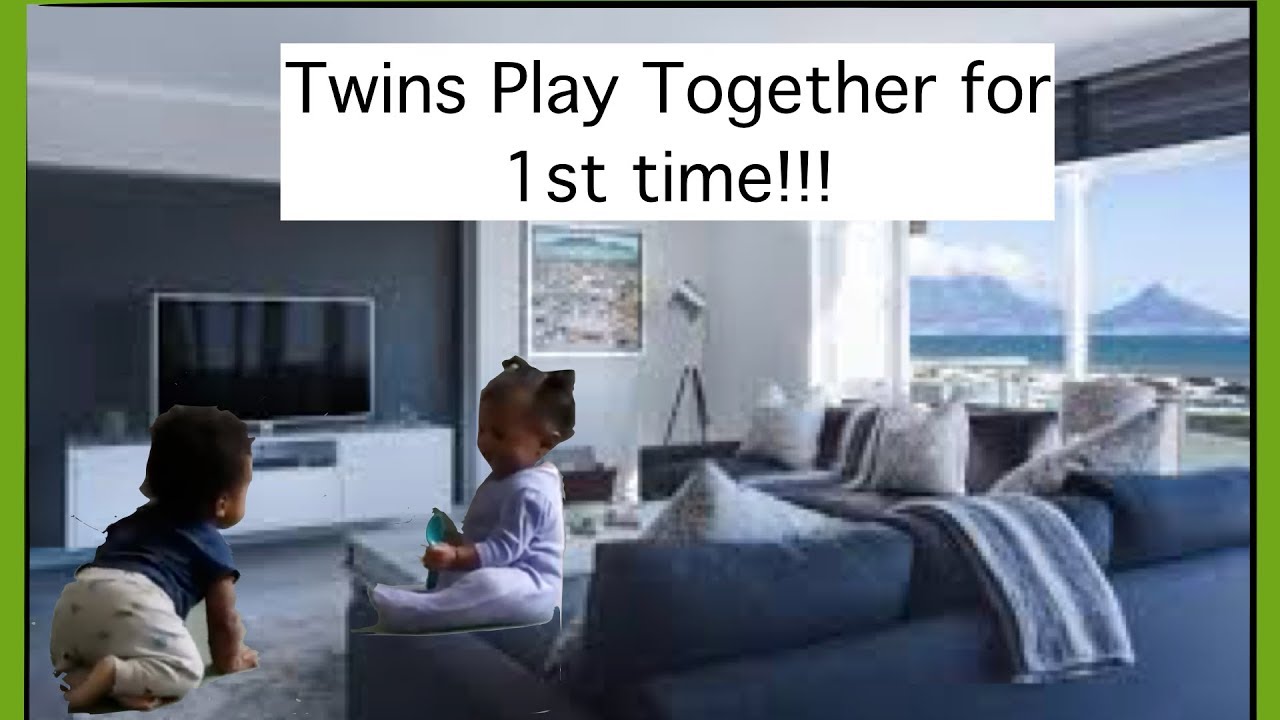 The twins first time playing together!!! Coco's Birthday! - YouTube