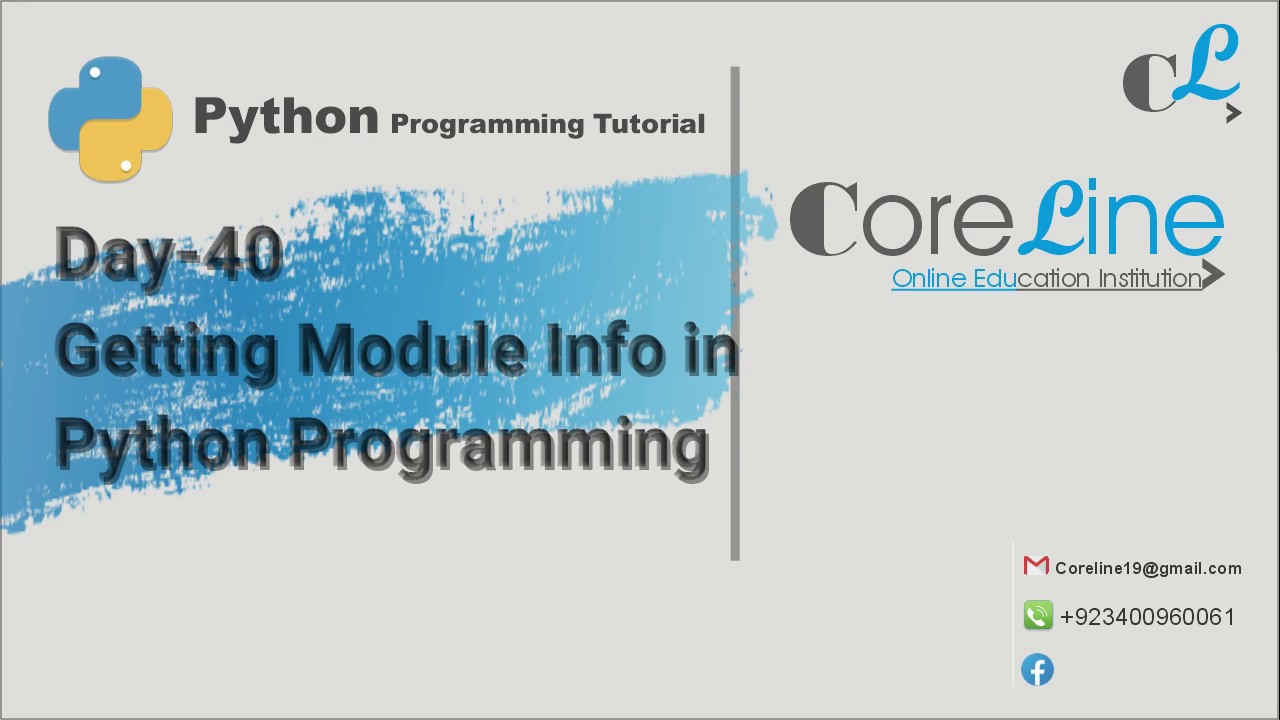 Getting Module Info in Python Programming - YouTube