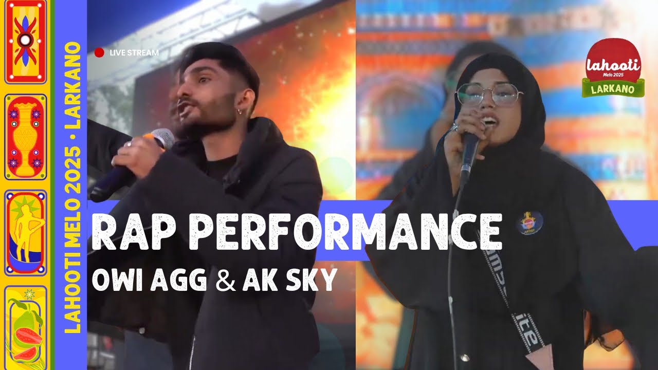 AK SKY & OWY AGG • Rap Performance by young artists — Lahooti Melo 2025 ...