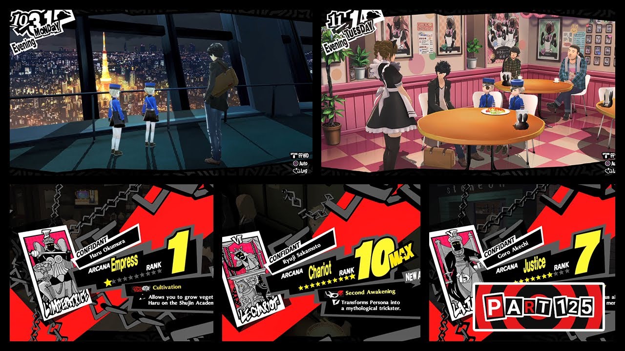 Persona 5 Royal Playthrough Part 125 10/31 ~ 11/2; Caroline & Justice ...