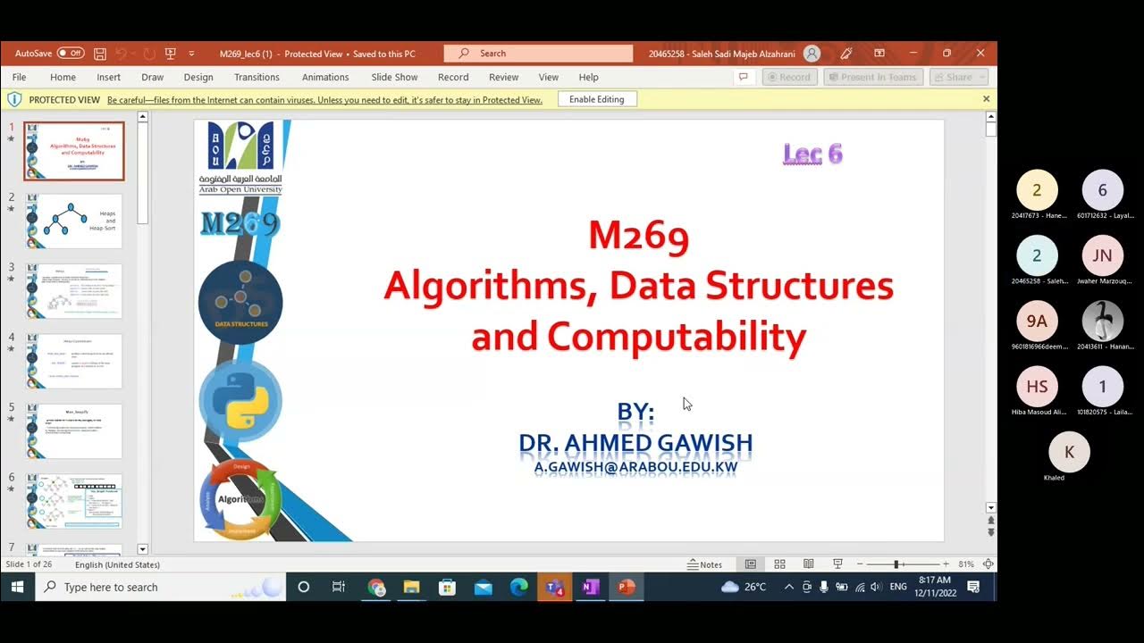 M269 Data Structure مراجعة فاينل 2022 - YouTube