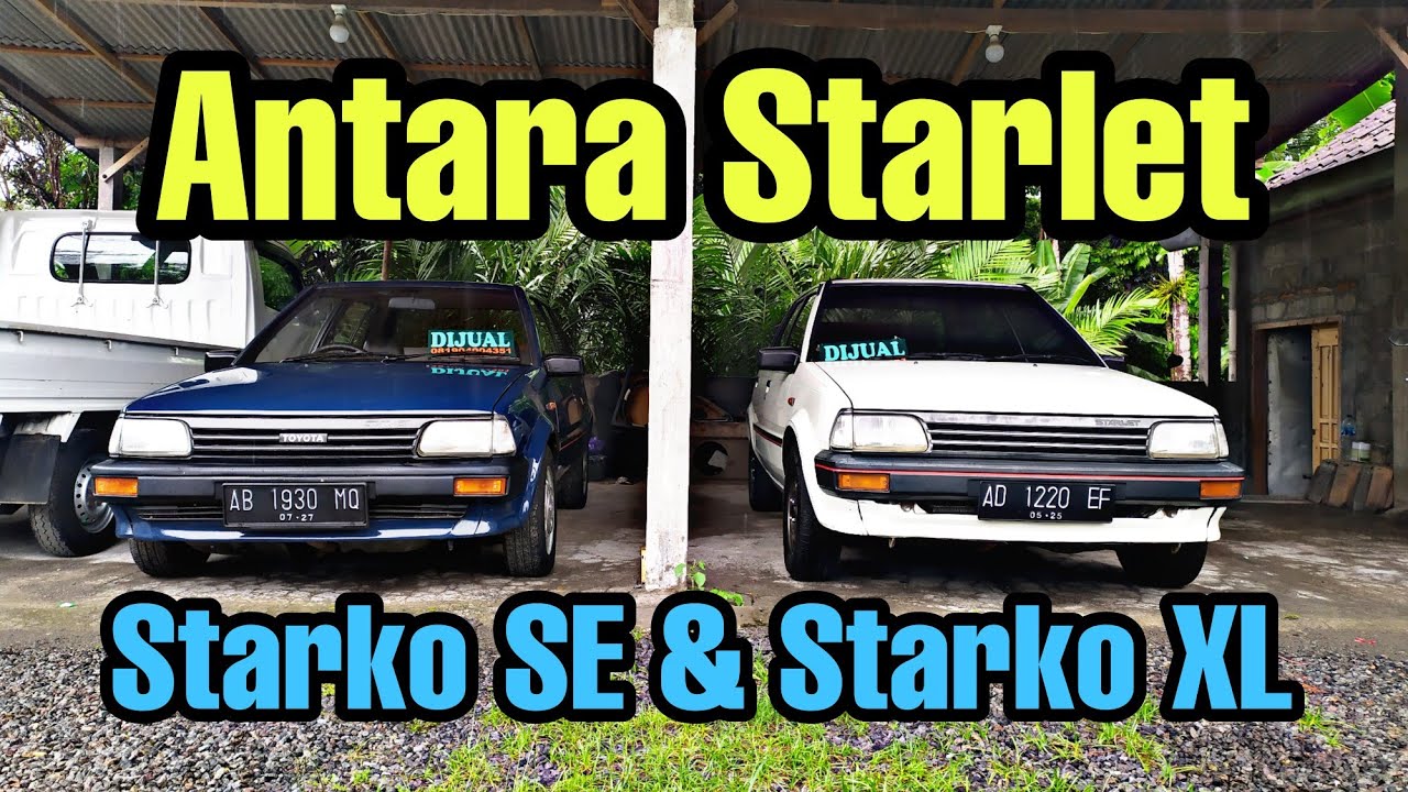 Duo Toyota Starlet Kotak Antara Starko 1300 dan Starko 1000 - YouTube