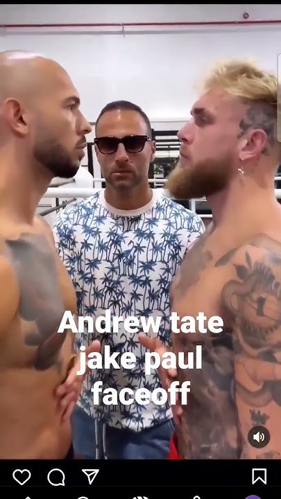 jake paul vs andrew tate face off - YouTube