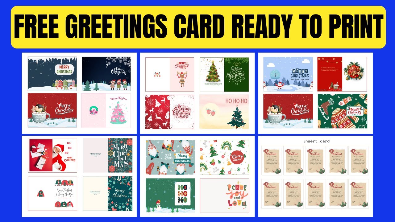 FREE CHRISTMAS GREETINGS CARD READY TO PRINT | MATERIALS | TAGALOG ...