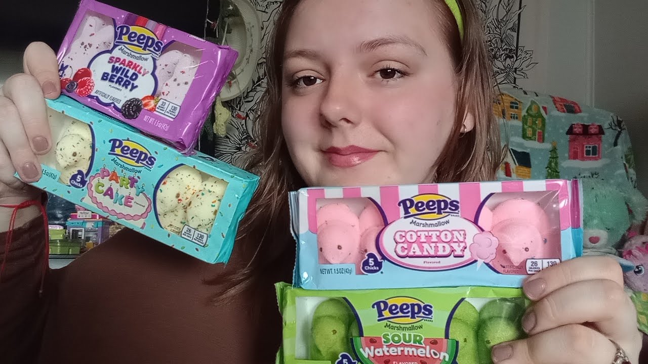 ASMR- Peeps Taste Test🐤 with Mini Mic & Assorted Triggers lofi - YouTube