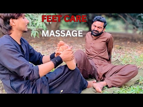 ASMR FEET LEG CARE MASSAGE MEN MOST FEET CARE MASSAGE PAIN RELIEF FOOT ...