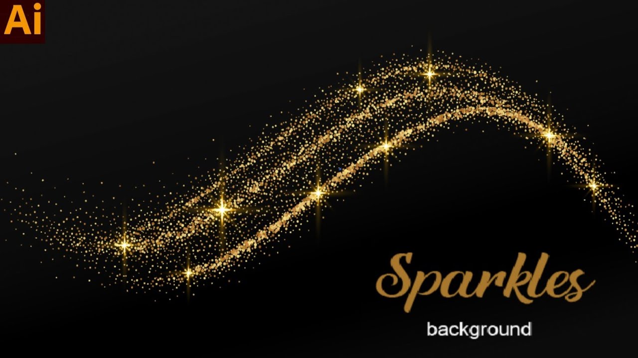 Sparkle background in Adobe illustrator | AN Illustrative - YouTube