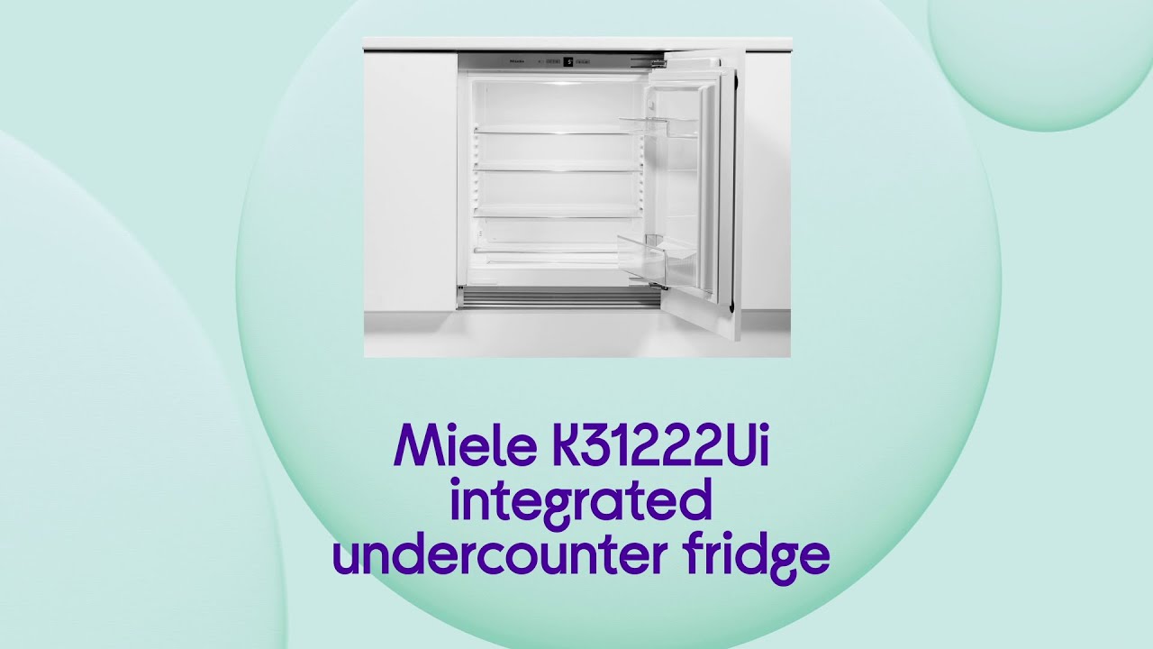 Miele K31222Ui Integrated Undercounter Fridge - Product Overview - YouTube