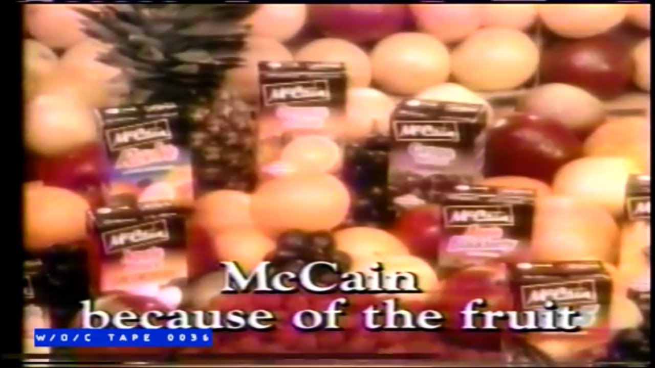 McCain Juice Box Commercials - 1986 - YouTube