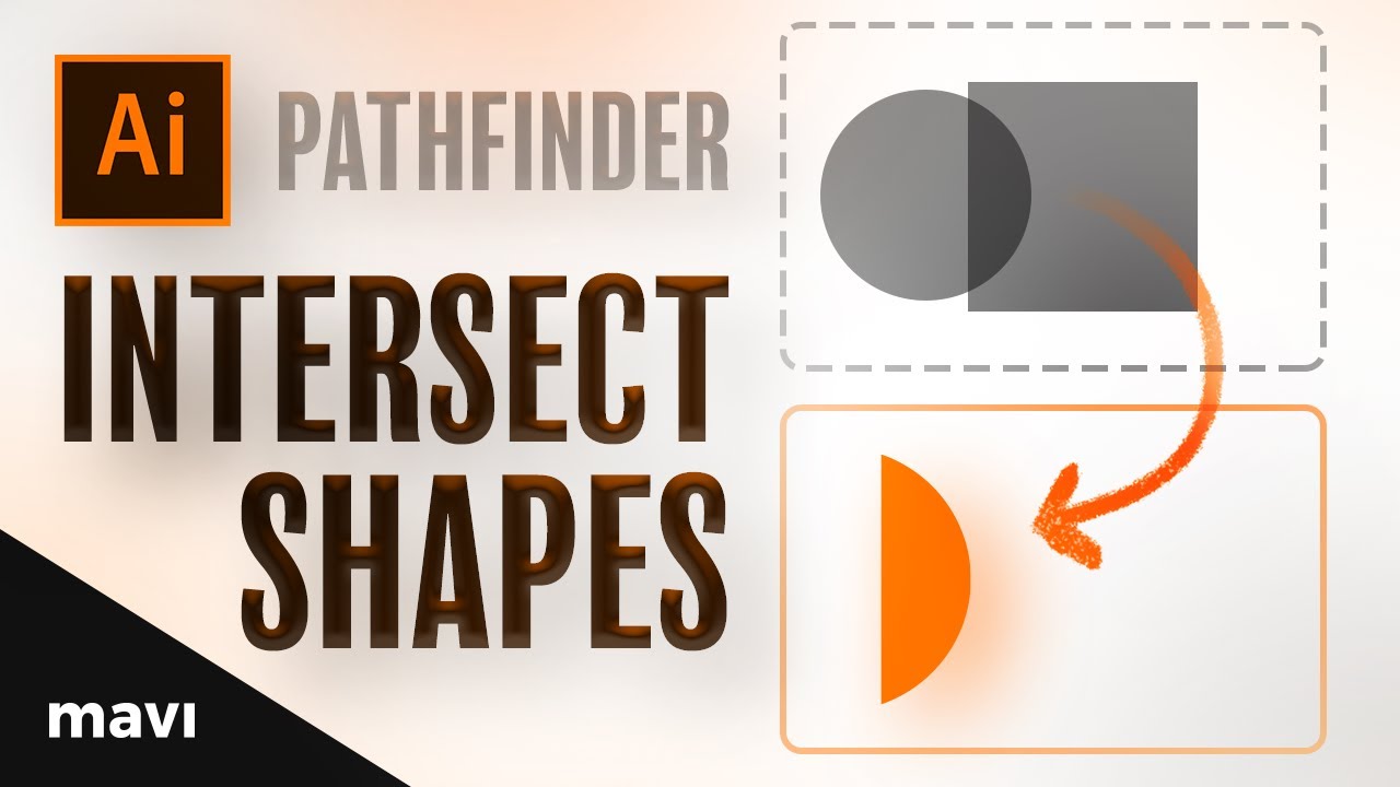How To INTERSECT SHAPES In Adobe Illustrator Super Quick Tutorial 9 How To INTERSECT SHAPES In Adobe Illustrator Super Quick Tutorial 9