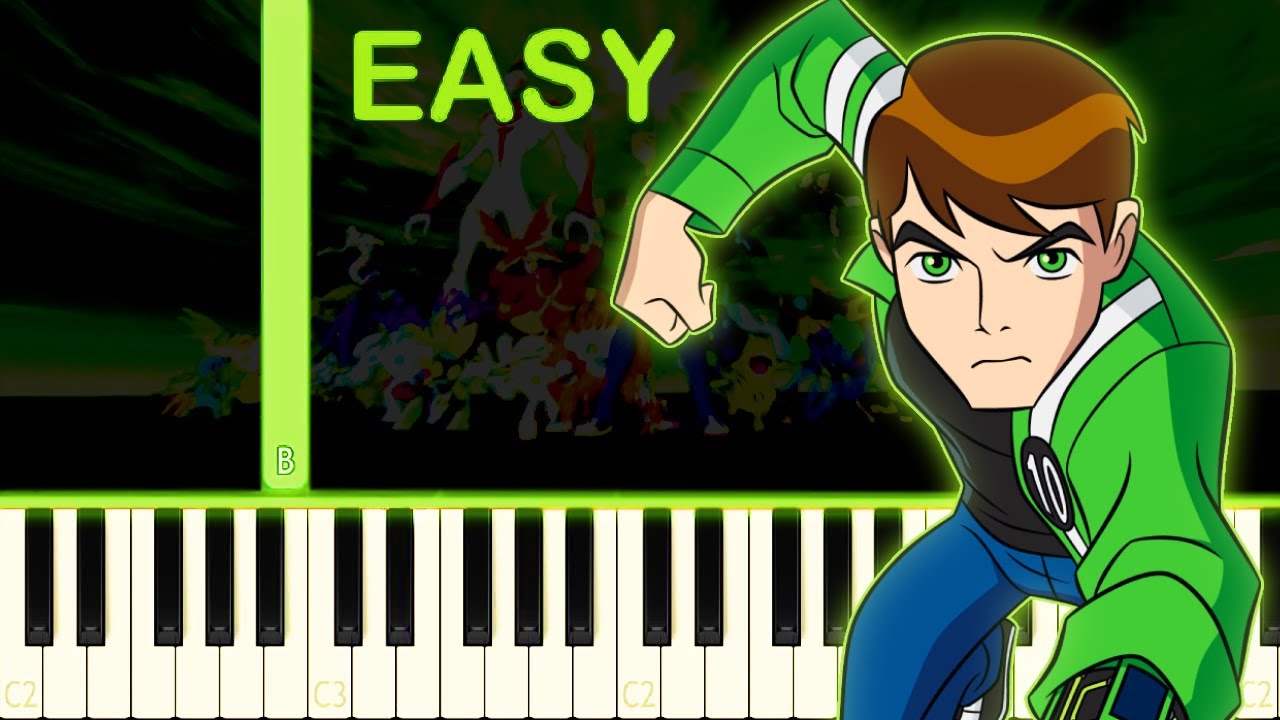 BEN 10 ULTIMATE ALIEN - EASY Piano Tutorial - YouTube