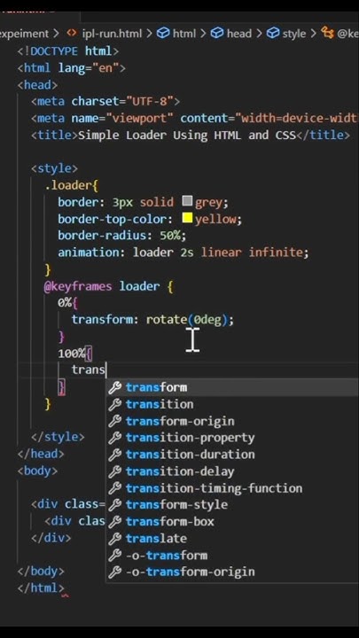 Simple Loading Hover Using Html And Css Css Html Trending Viral Codewithharry Css3 Html5