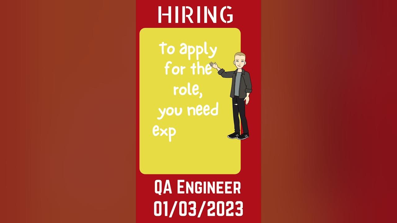 Hiring Qa Engineer Software Testing Jobs Qa Jobs Qa Analyst Qajobs Qaengineer Youtube