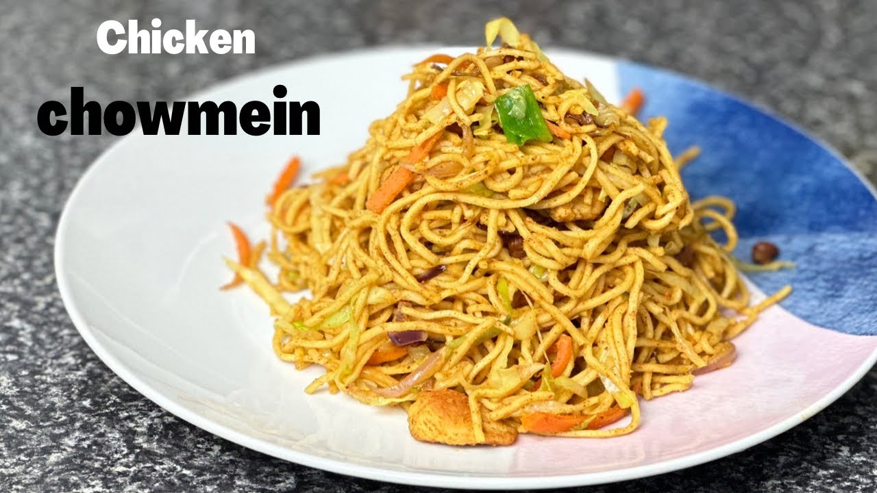 Chicken chow-mein | chicken noodles mixed with veggies | TRY IT - YouTube