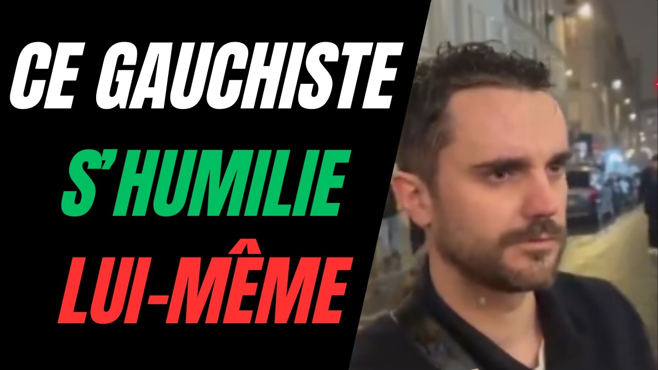 CE GAUCHISTE EST TELLEMENT GÊNÉ QU’IL PRÉFÈRE FUIR LE DÉBAT ! - YouTube