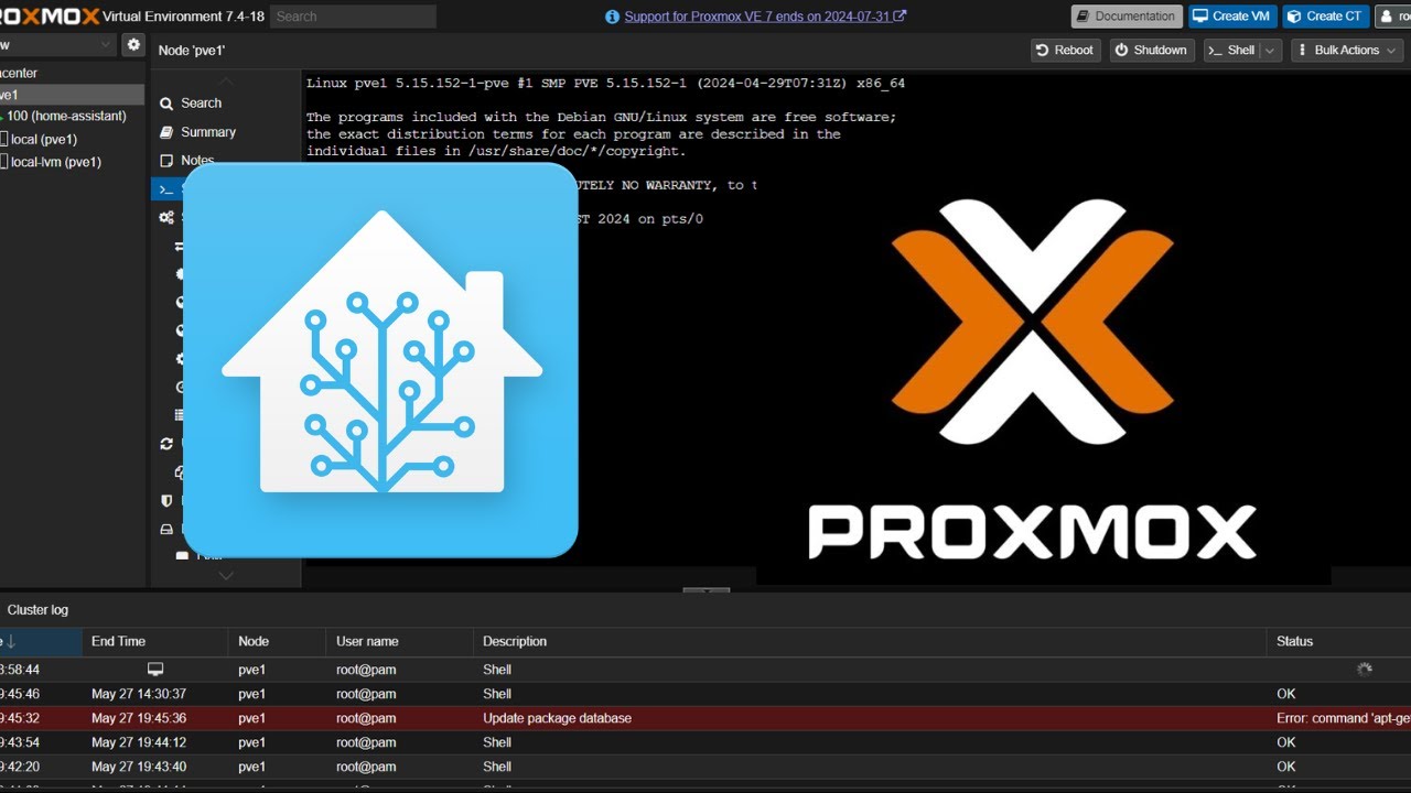 Install HOME ASSISTANT on PROXMOX 7 - YouTube