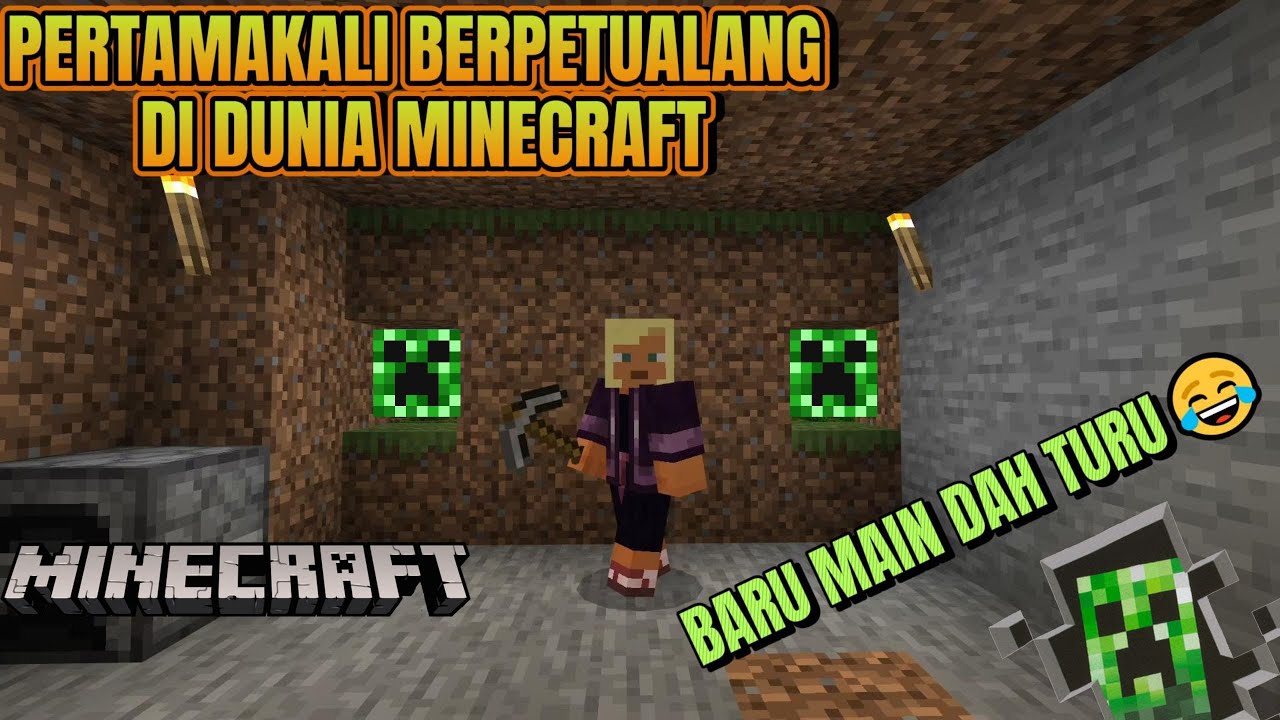 PERTAMA KALI MAIN GAME MINECRAFT - YouTube