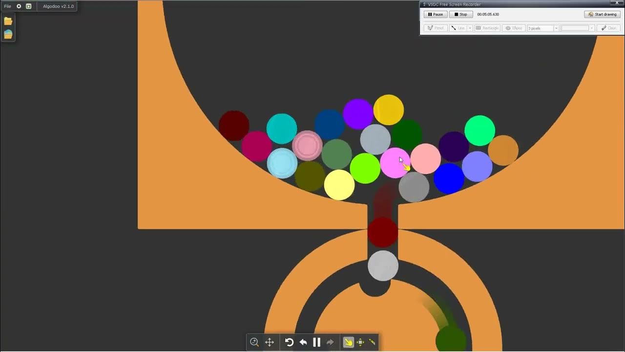 Stay First & Last Marble Race First 2A In Algodoo Part 1 - YouTube