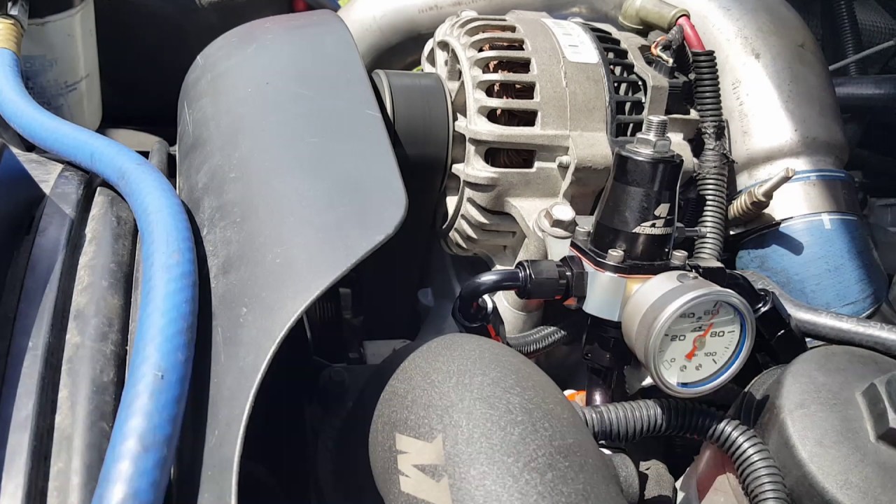 6.0 powerstroke with custom fuel system - YouTube