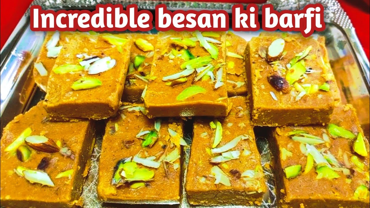 Quick &Easy"Viral Besan Ki Barfi Recipe | Dessert | Indian & Pakistani ...