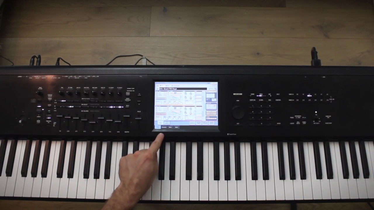 Korg Kronos Tutorial: Assign chords to the virtual pads - YouTube