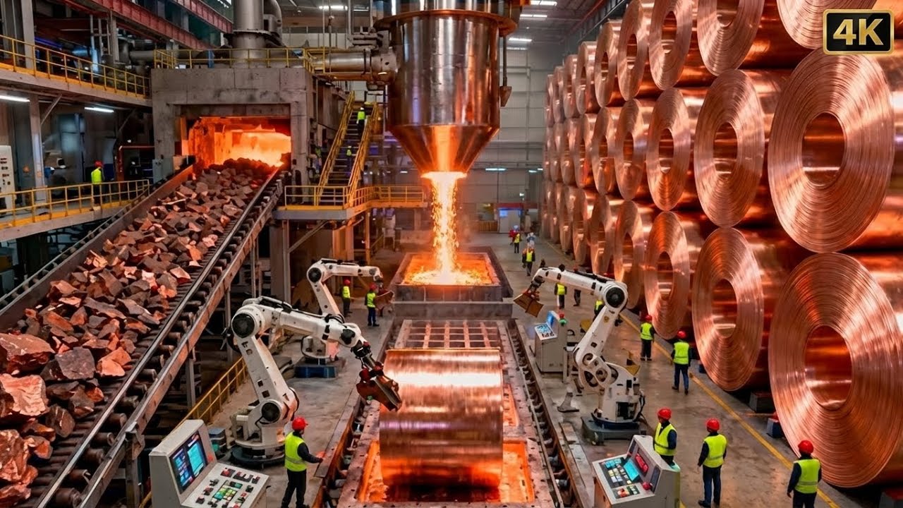 Inside The BIGGEST Copper Factory! How Raw Rock Becomes 99.99% Pure ...
