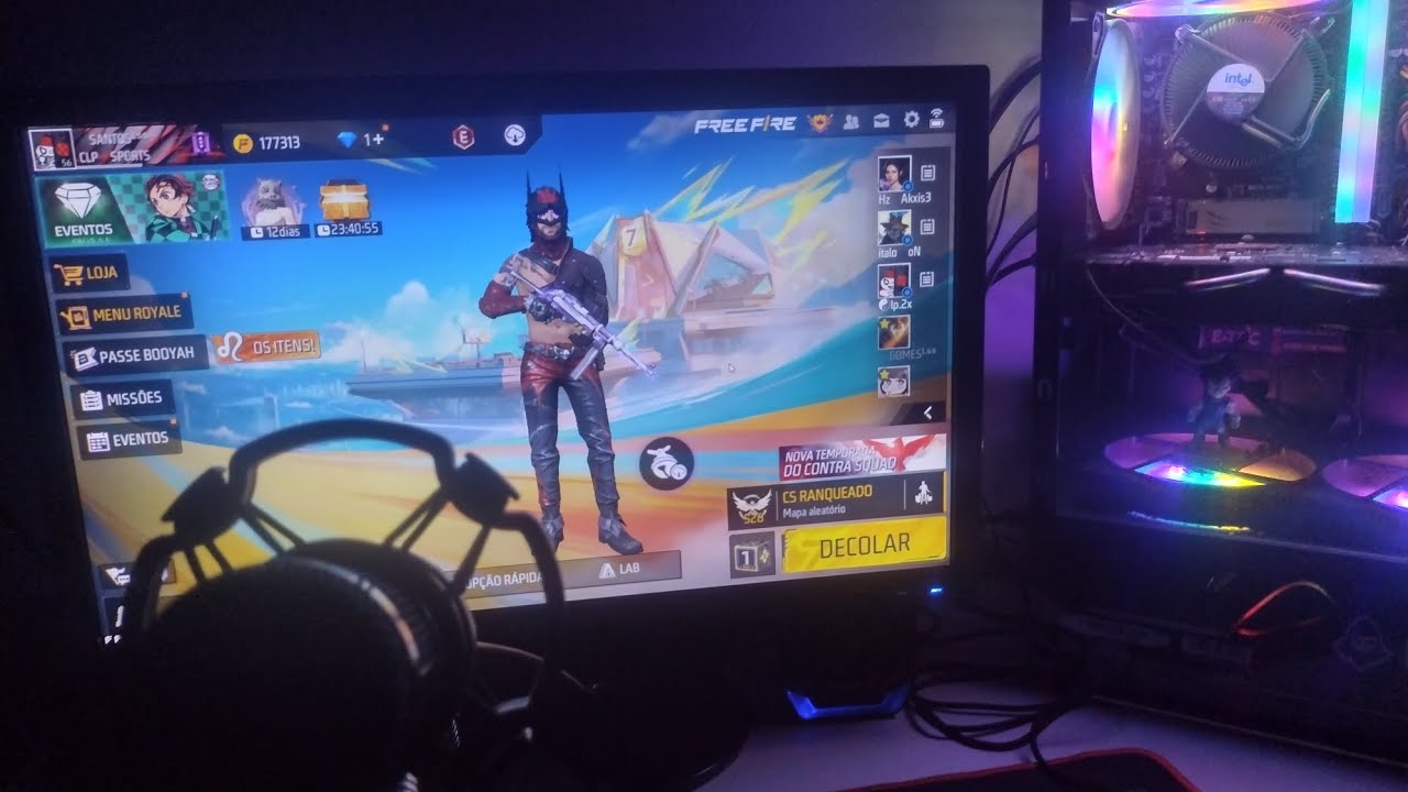 HIGHLIGHTS PC FRACO! 🎯 1600x900 Pc Fraco Free Fire Xeon 2620 v2 GTX 950 ...