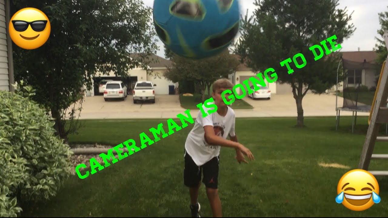 15 ways to throw a ball at the cameraman - YouTube