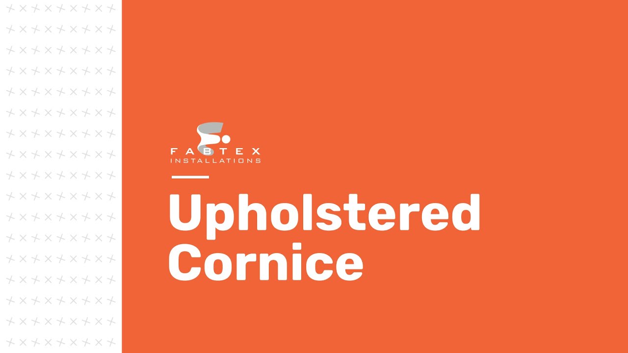 Upholstered Cornice Installation with Fabtex - YouTube