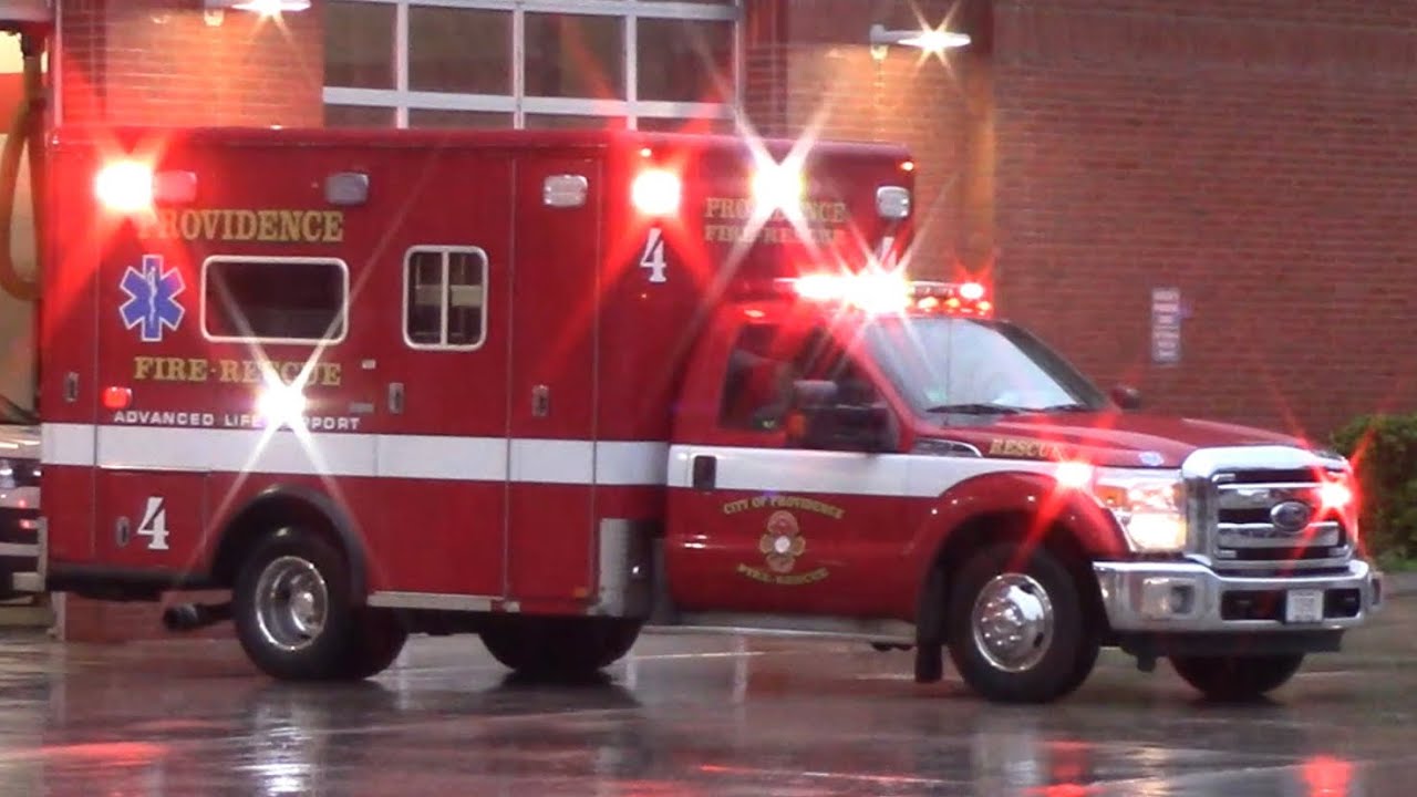 Providence Fire Department Rescue 4 Responding - YouTube