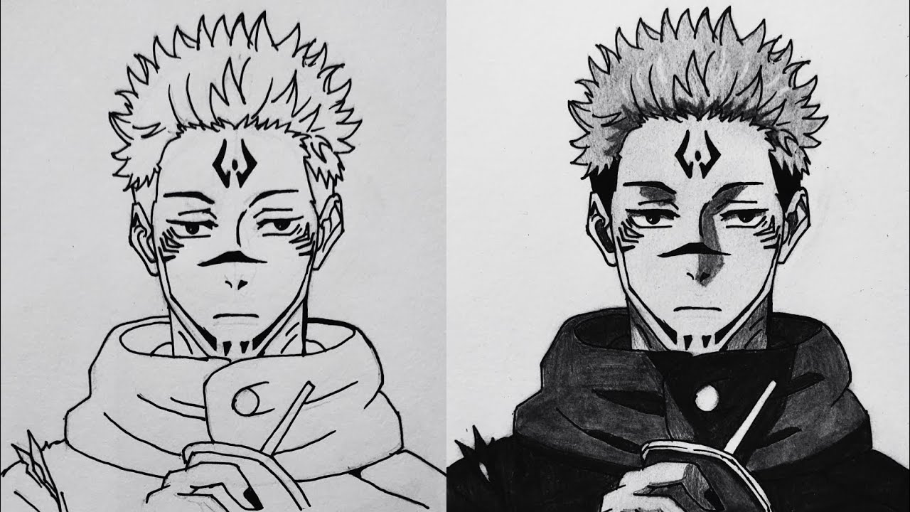 How To Draw Sukuna Step By Step Easy Jujutsu Kaisen Beginners