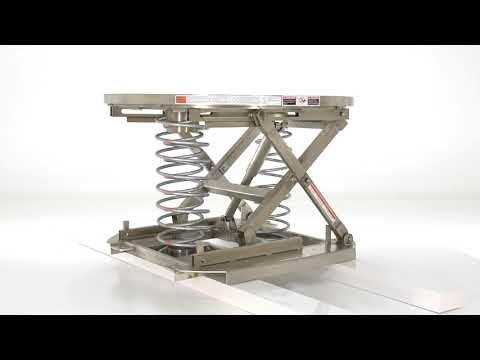 SST Spring Scissor Tables (Partially Stainless Steel) - YouTube