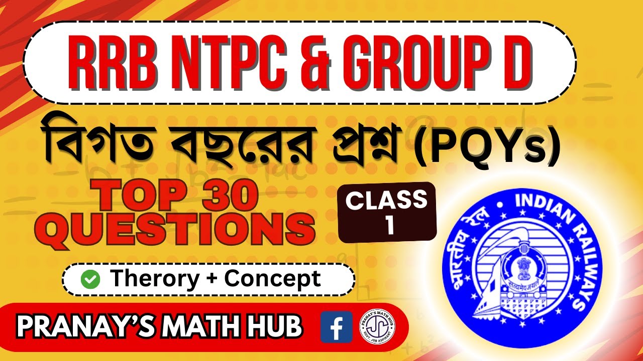 RRB NTPC & Gruop D | RRB NTPC Maths Previous Year Solved Paper | Class ...