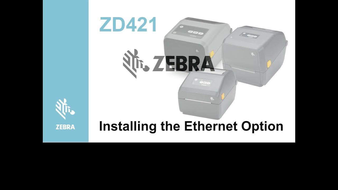 ZD421 - Hot to Install the Ethernet Option - YouTube