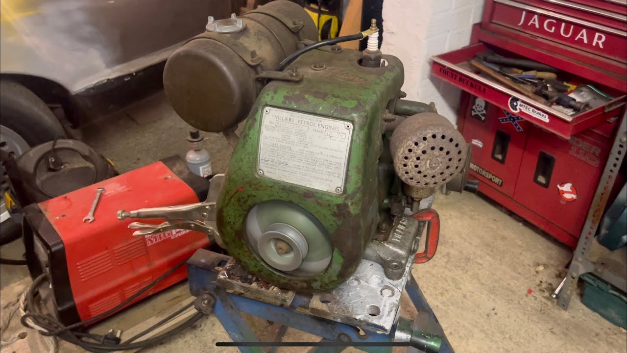 Villiers Mk12 hs stationary engine with reduction gearbox project will ...