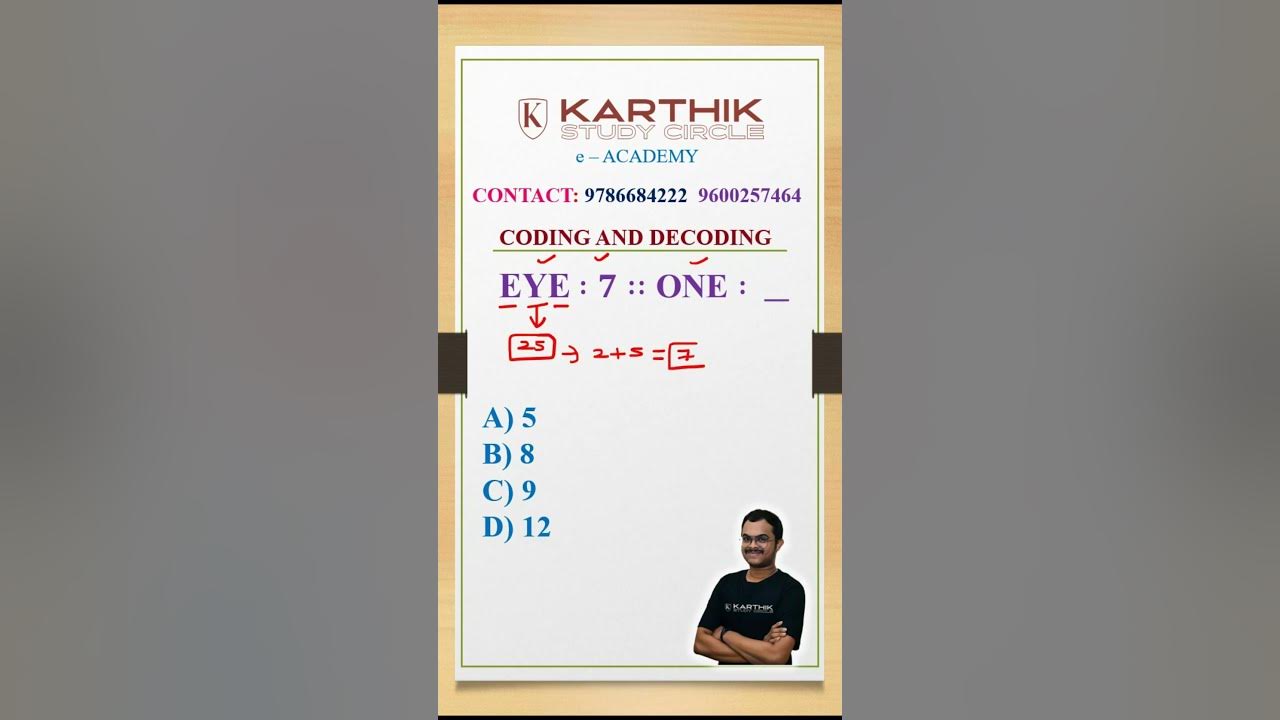 Coding and decoding #SSCCGL2024 #rrbntpc2024 #tnpscaptitude #codinganddecoding # ...