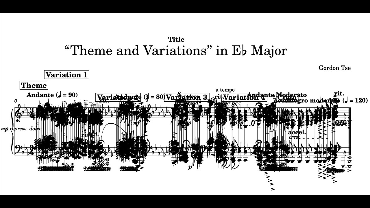 2023 iGCSE Grade 9 36/36 Briefed Composition (Variations on a Theme in ...