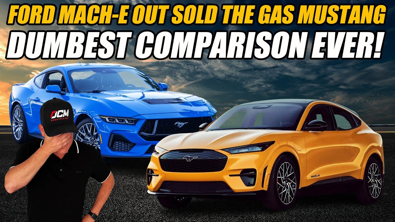 FORD MACH E OUT SOLD GAS MUSTANG...HERE'S WHY IT'S A DUMB COMPARISON ...