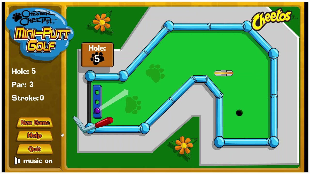 Chester Cheetah Mini-Putt Golf - YouTube