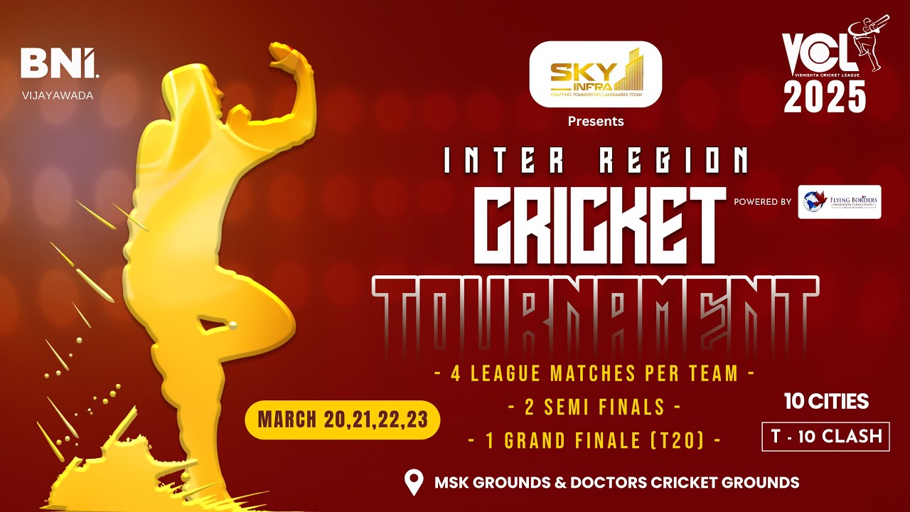 BNI INTER REGION CRICKET TOURNAMENT 2025 ( MSK GROUND ) || FINAL DAY ...