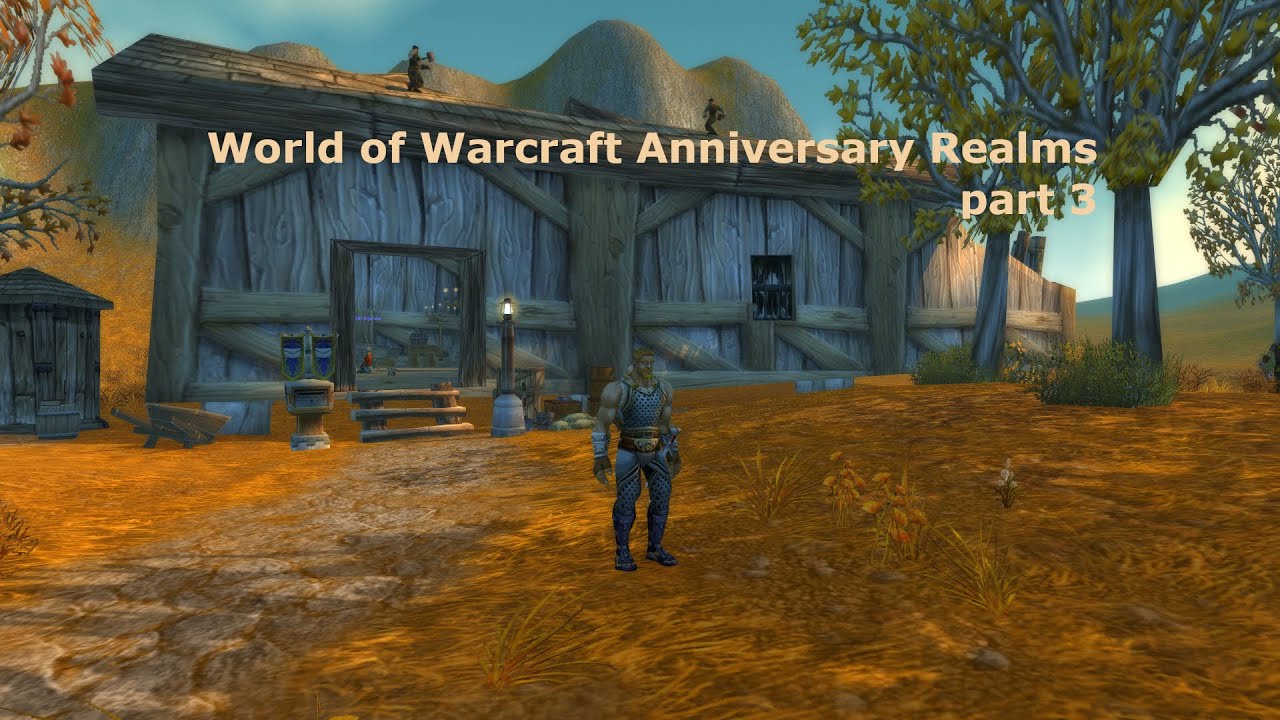 Wow Classic Anniversary Realms | Human Warrior part 3 | Relaxing / No ...