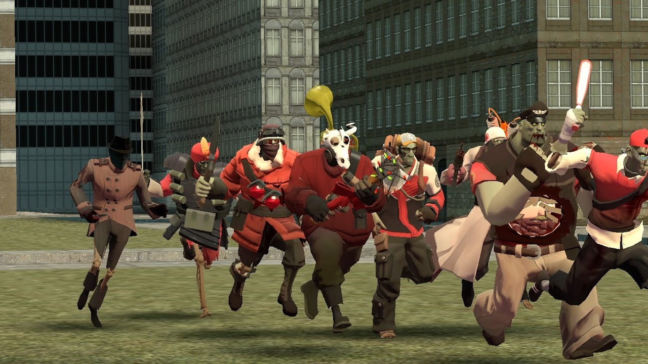 Gmod: Team Fortress 2 Zombie Loadout nexbot Test - YouTube