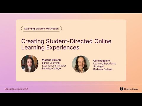 Creating Student-Directed Online Learning Experiences - YouTube