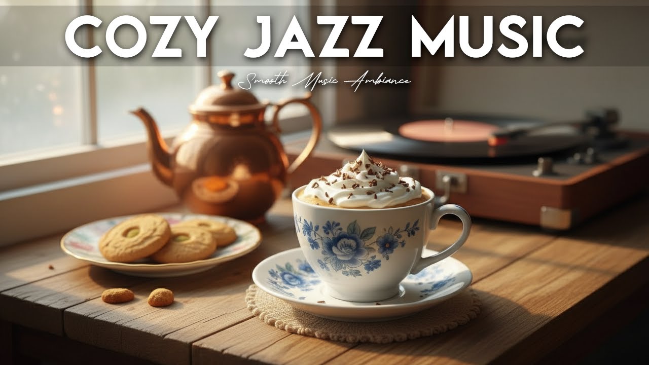 Cozy Jazz Music ☕ Coffee Shop Ambiance & Positive Jazz Cafe Music for ...