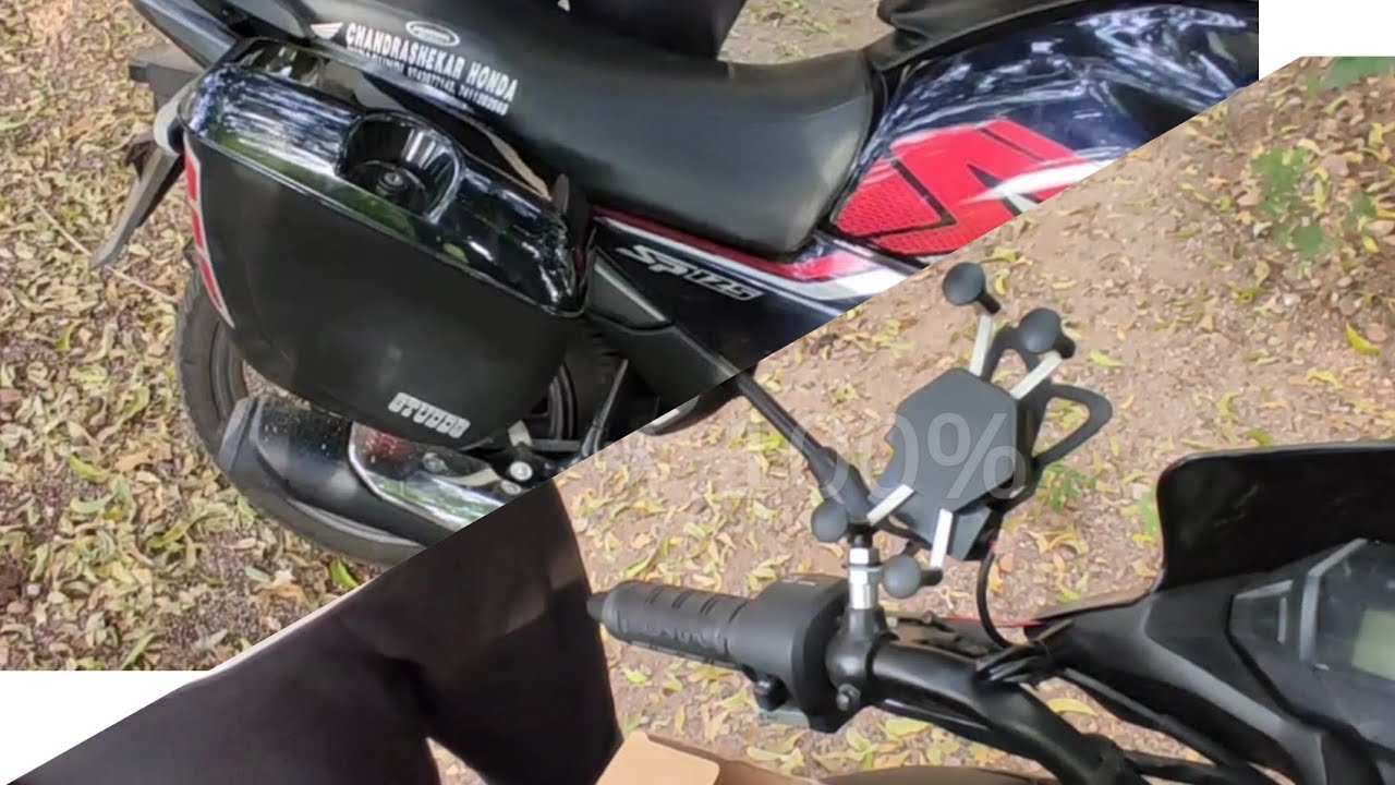 New Honda sp125 BS6 2020 Sidebox and Mobile mounter 💥💥 #Honda #sp125 ...