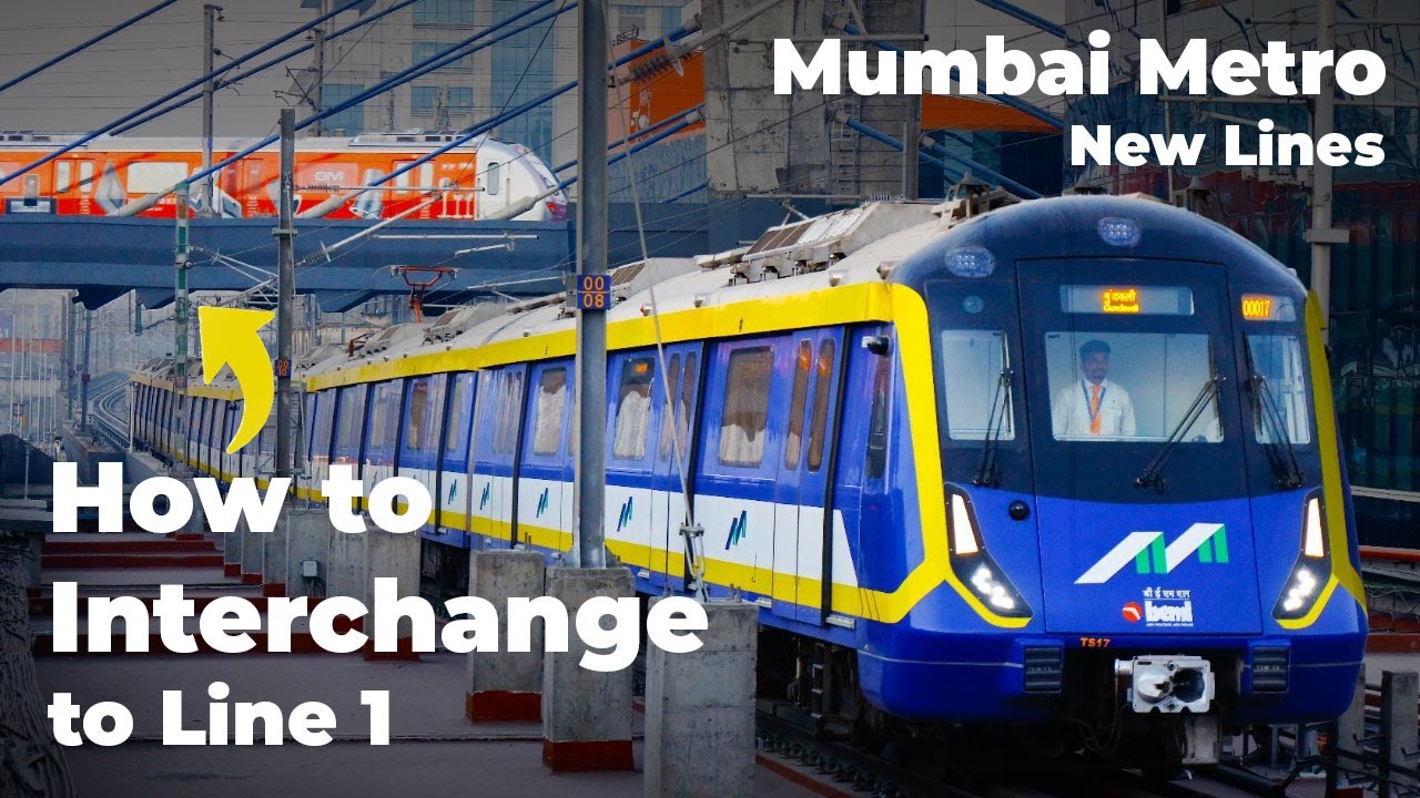 Mumbai's New Metro Line 2023 | How to Interchange with Metro Line 1 ...